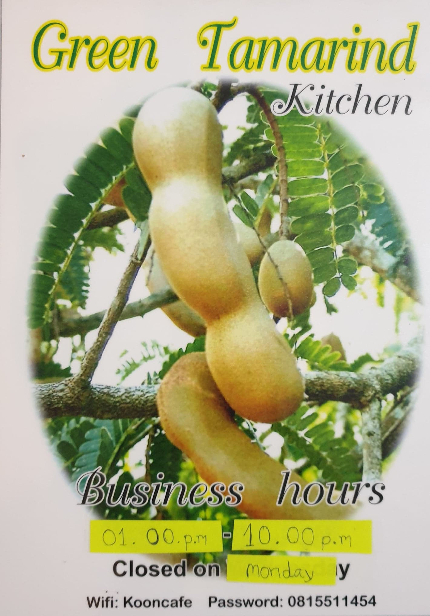 Green Tamarind Kitchen - phuketqr