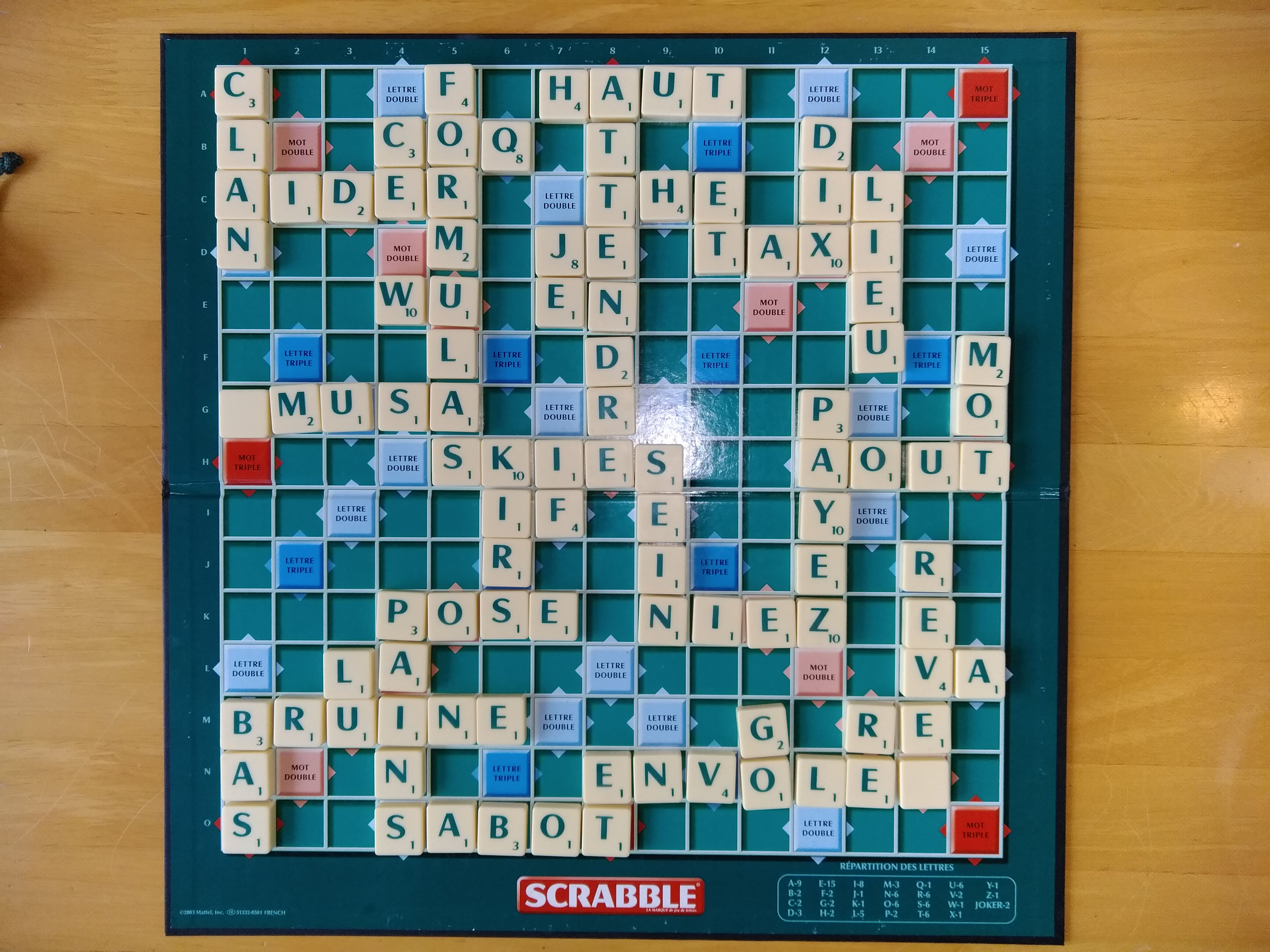 Scrabble ゲーム - 岡山 フランス語教室・英語教室