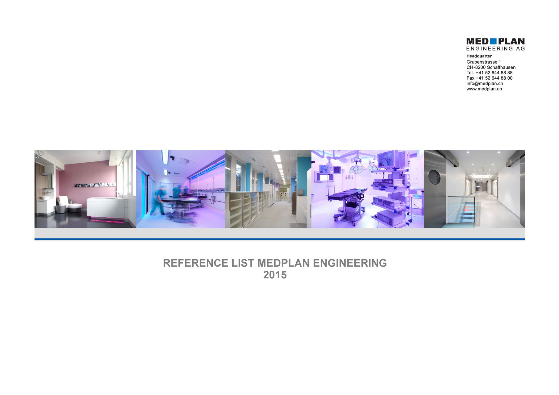 Reference Projects - Overview - MedPlan Engineering AG