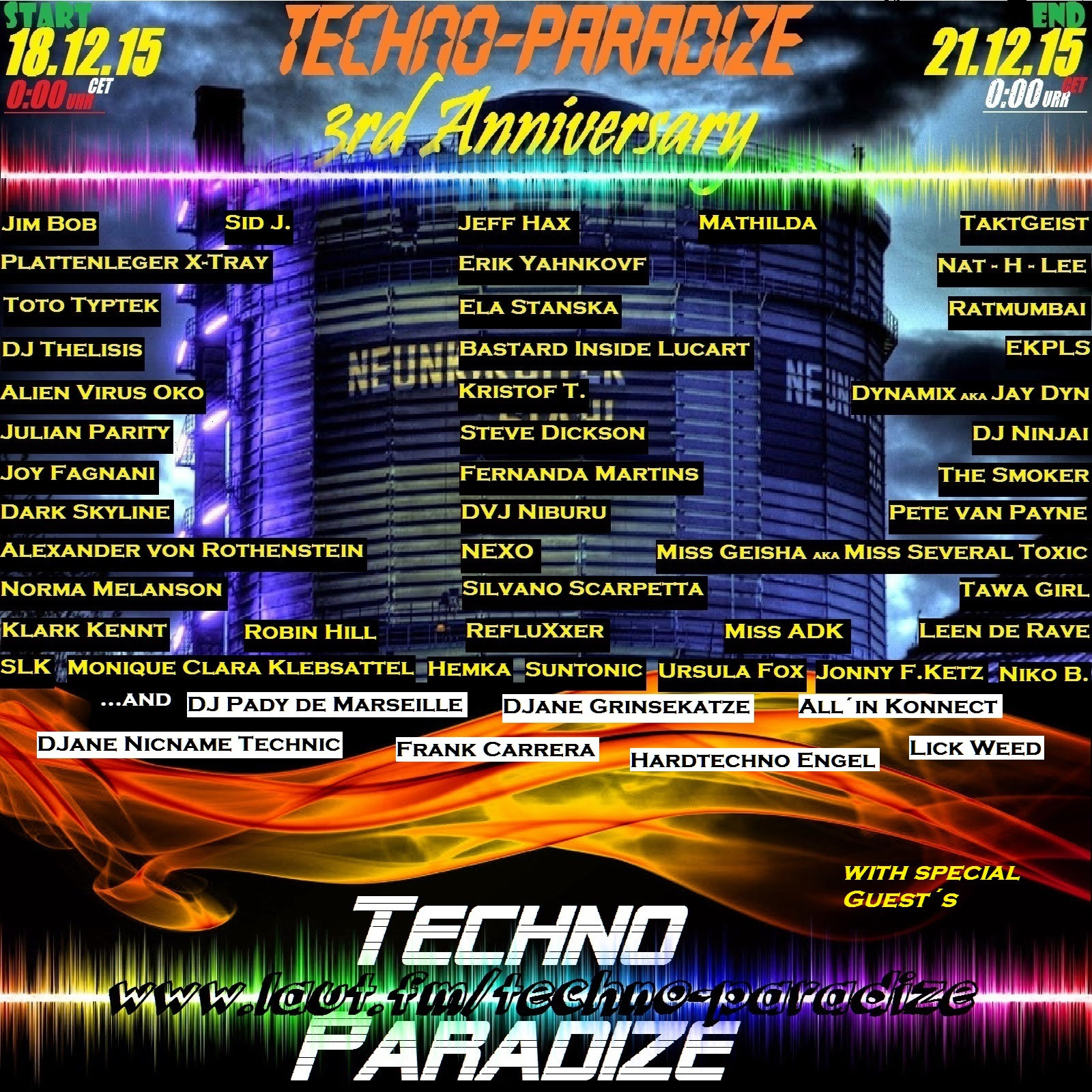 Flyer & Events @ TP - Techno-Paradize Radio