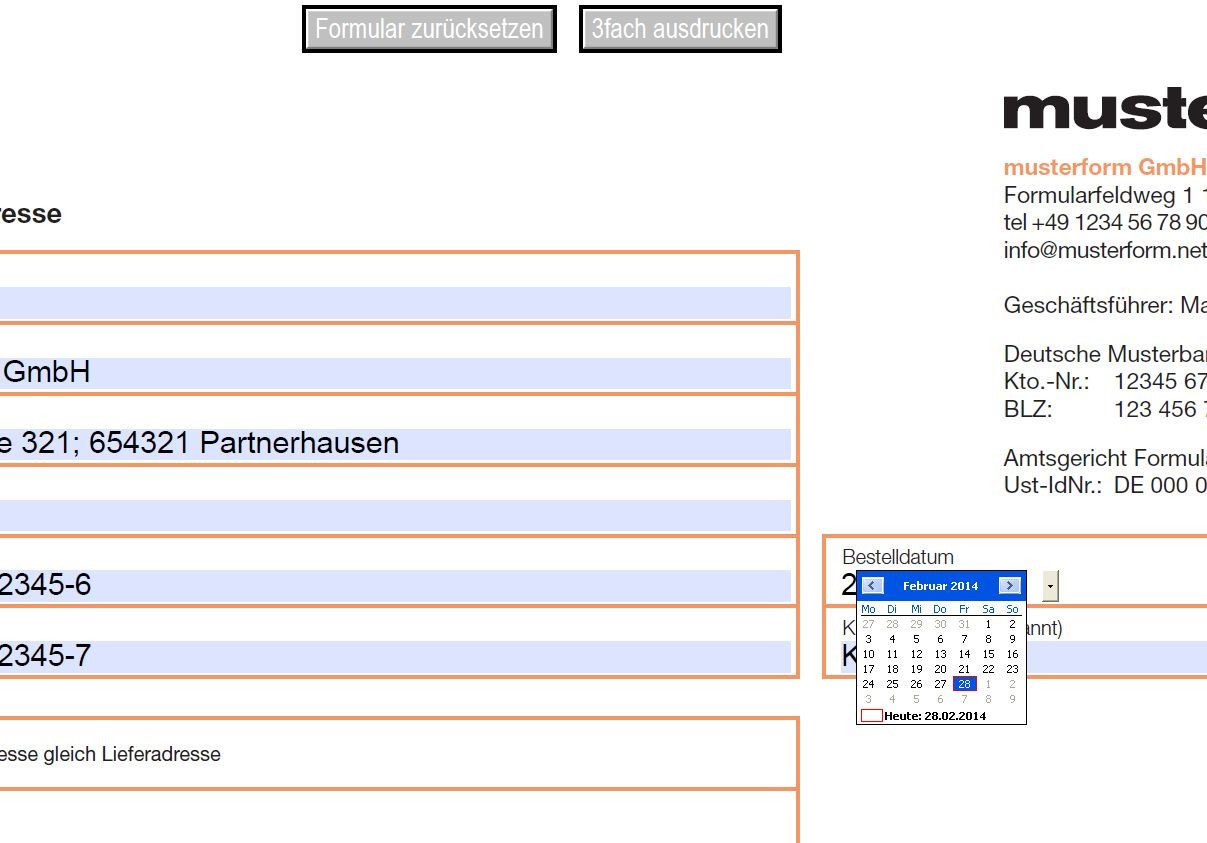 Funktionale PDF-Formulare - musterform.net - Kostenlose Muster von ...