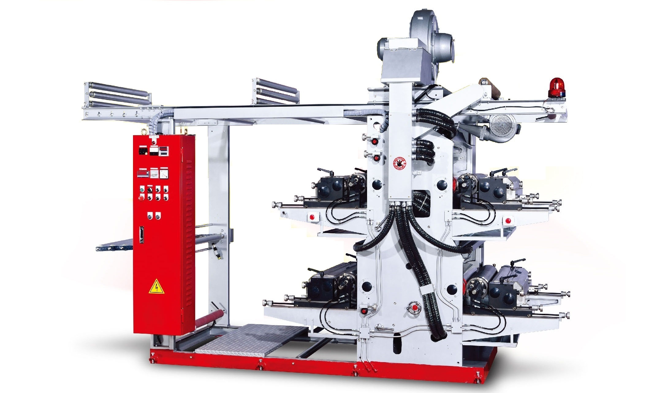 4 Colors Flexographic In Line 1500mm Width Stack type - Flexo printer ...