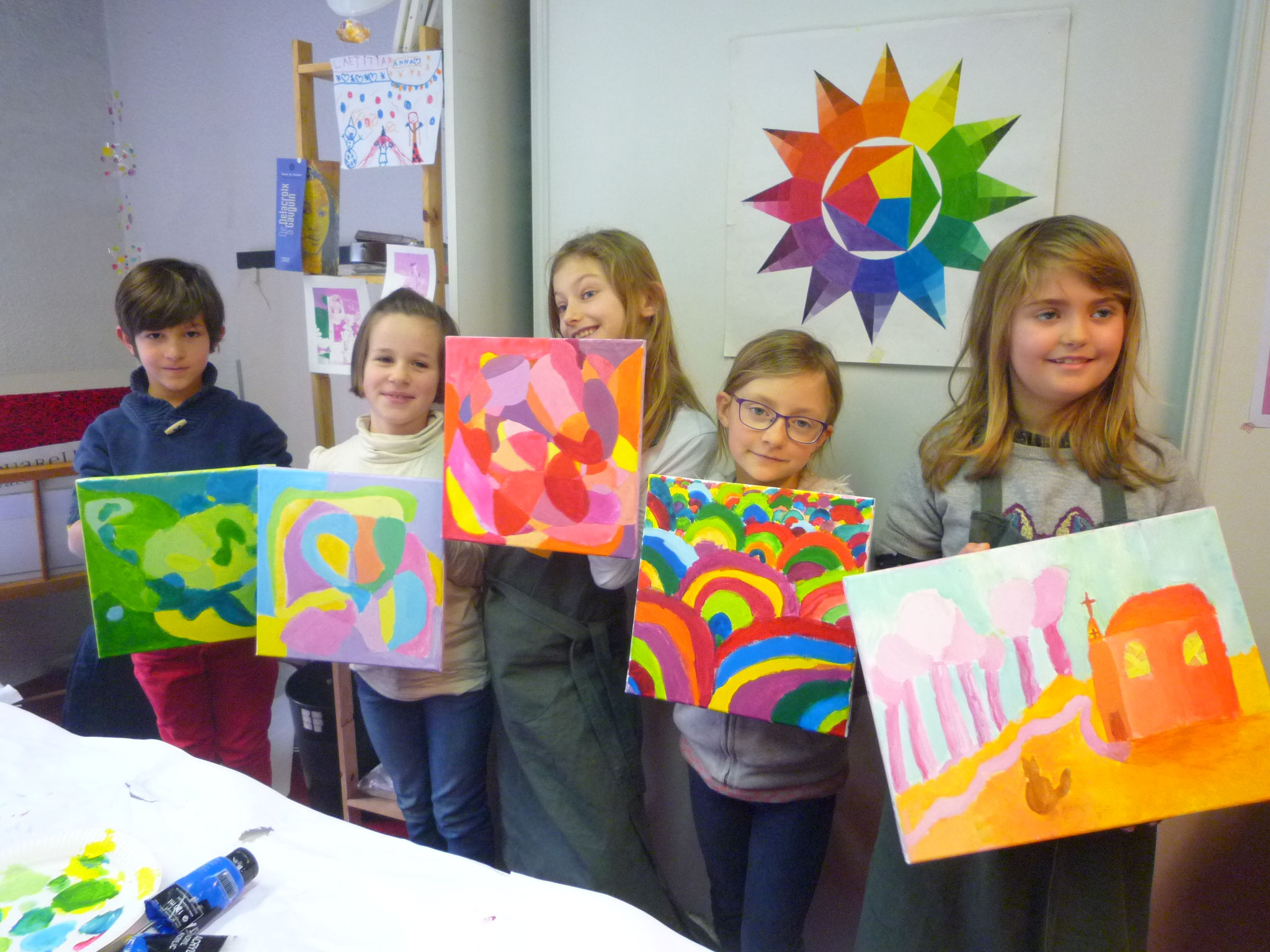 stage peinture sur toile ENFANTS - Atelier histoires d'artistes Grenoble