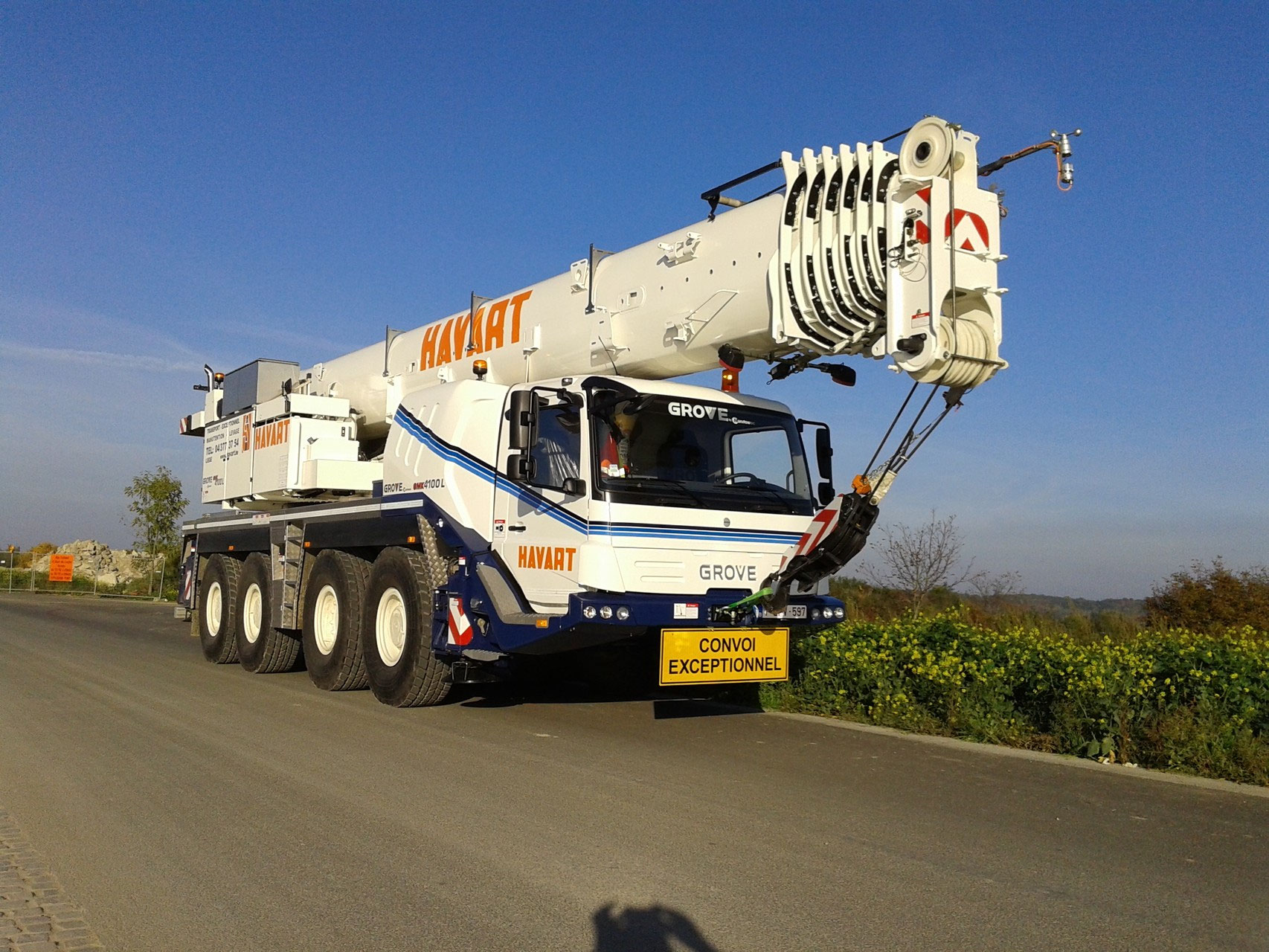 2 GROVE GMK 4100L / Capacité 100to - HAVART S.A. Transport - Levage ...