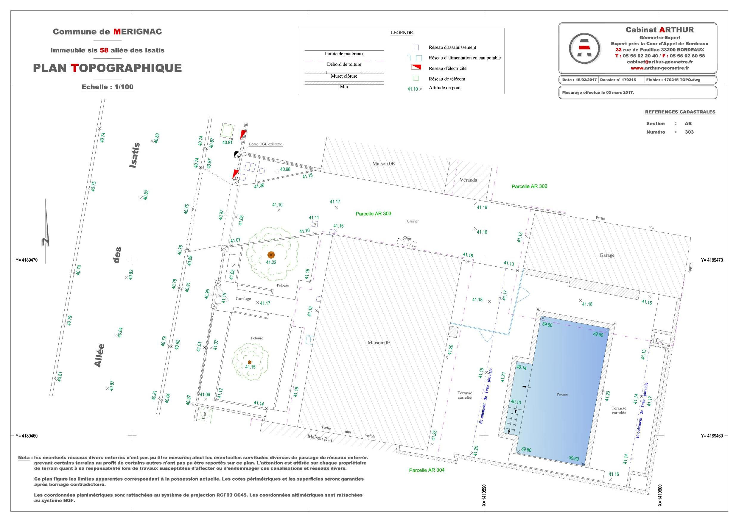 Plans topographiques - Géomètre-Expert