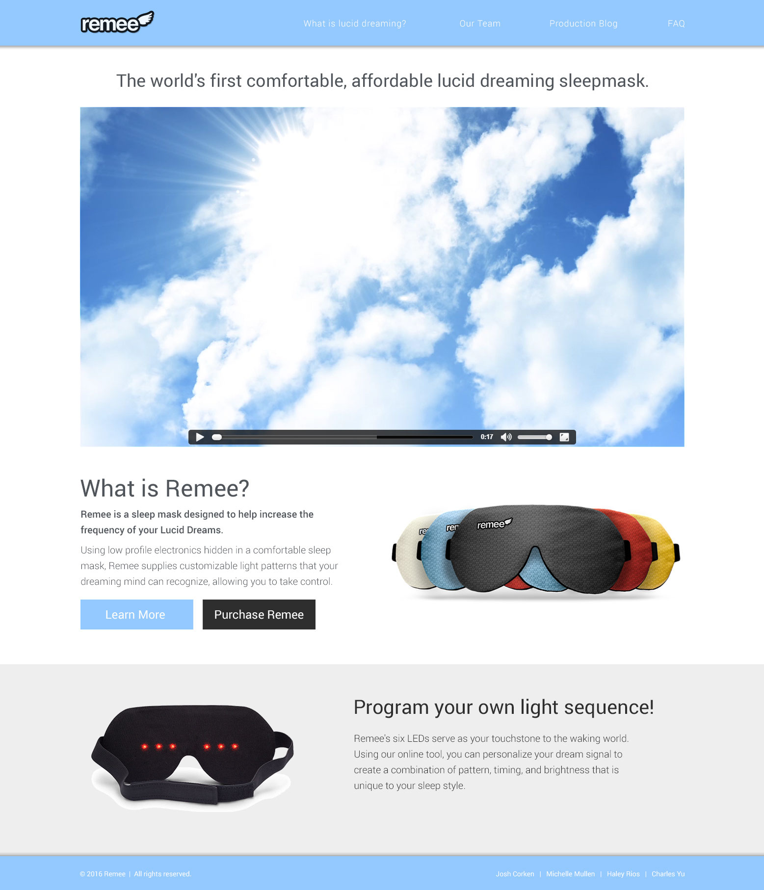 Remee - Lucid Dream Sleeping Mask - Josh Corken: Designer