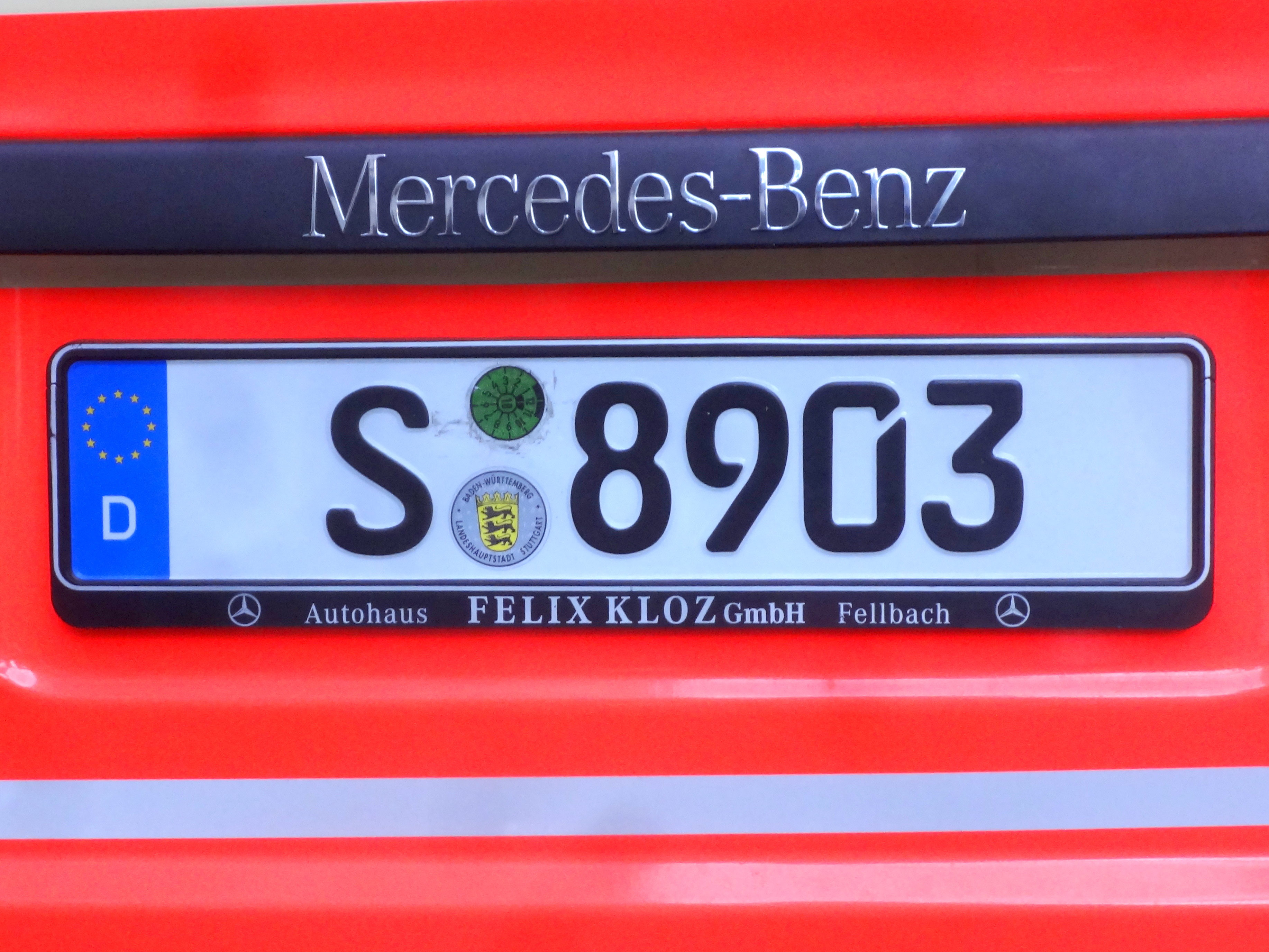 Germany Stuttgart 2016 - plates-spotting Webseite!