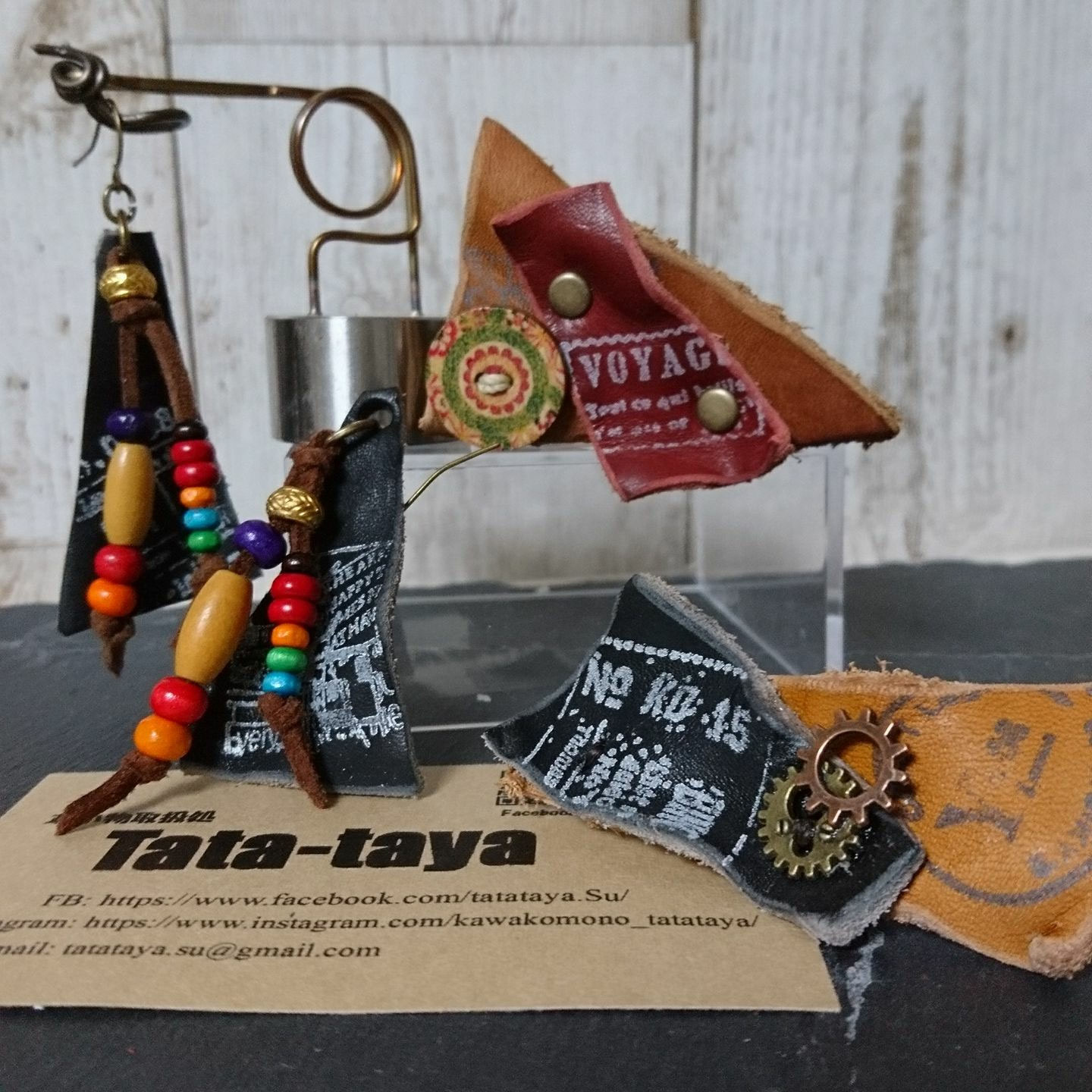 Leather Craft Tata-taya HOME - Handmade Leather Craft Tata-taya ハンドメイド革小物