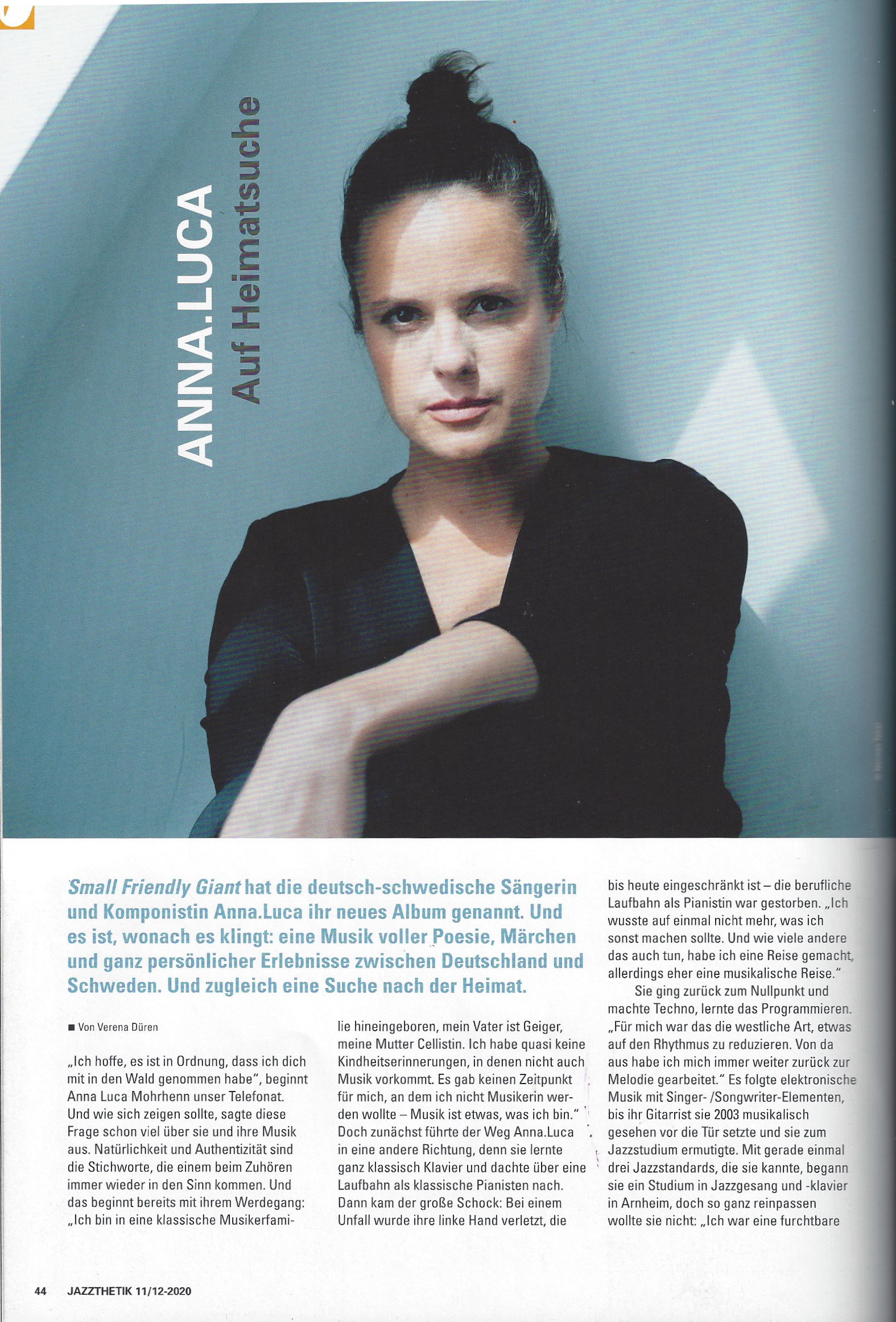 PRESSKIT - anna.luca works!