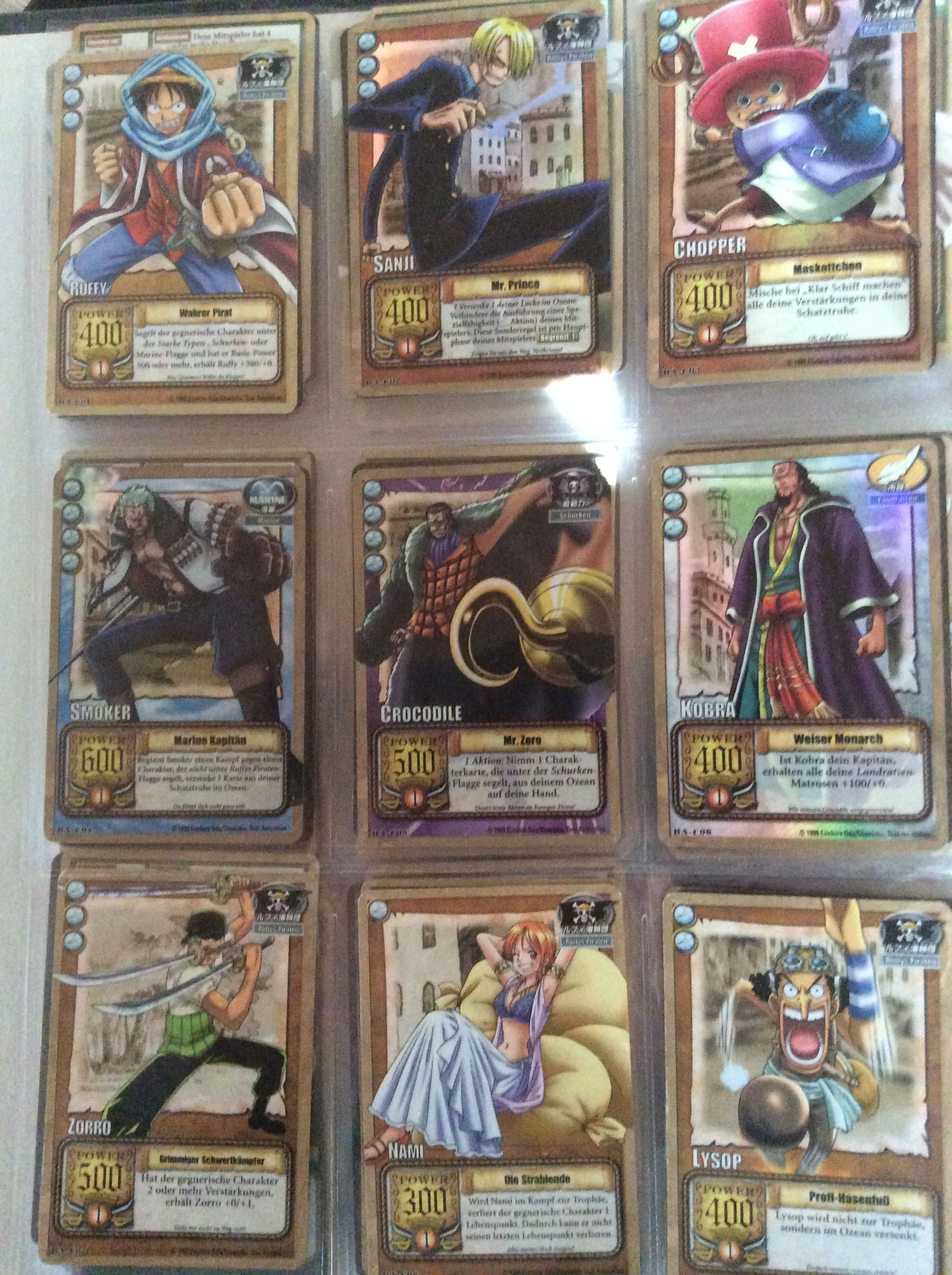 BA - one piece kartenliste
