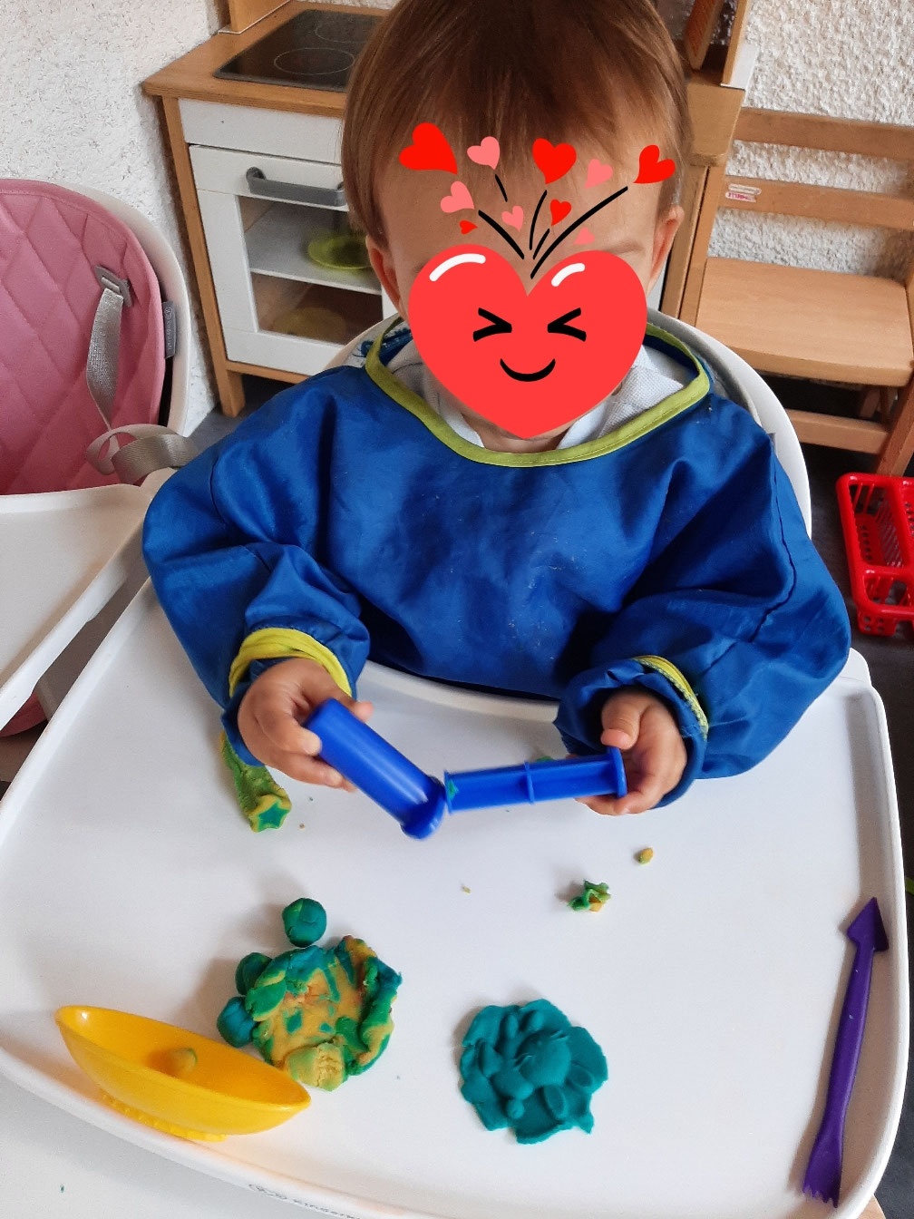 Jeudi, Douceur du jardin, pâte à modeler, rangements, - Bébé serein