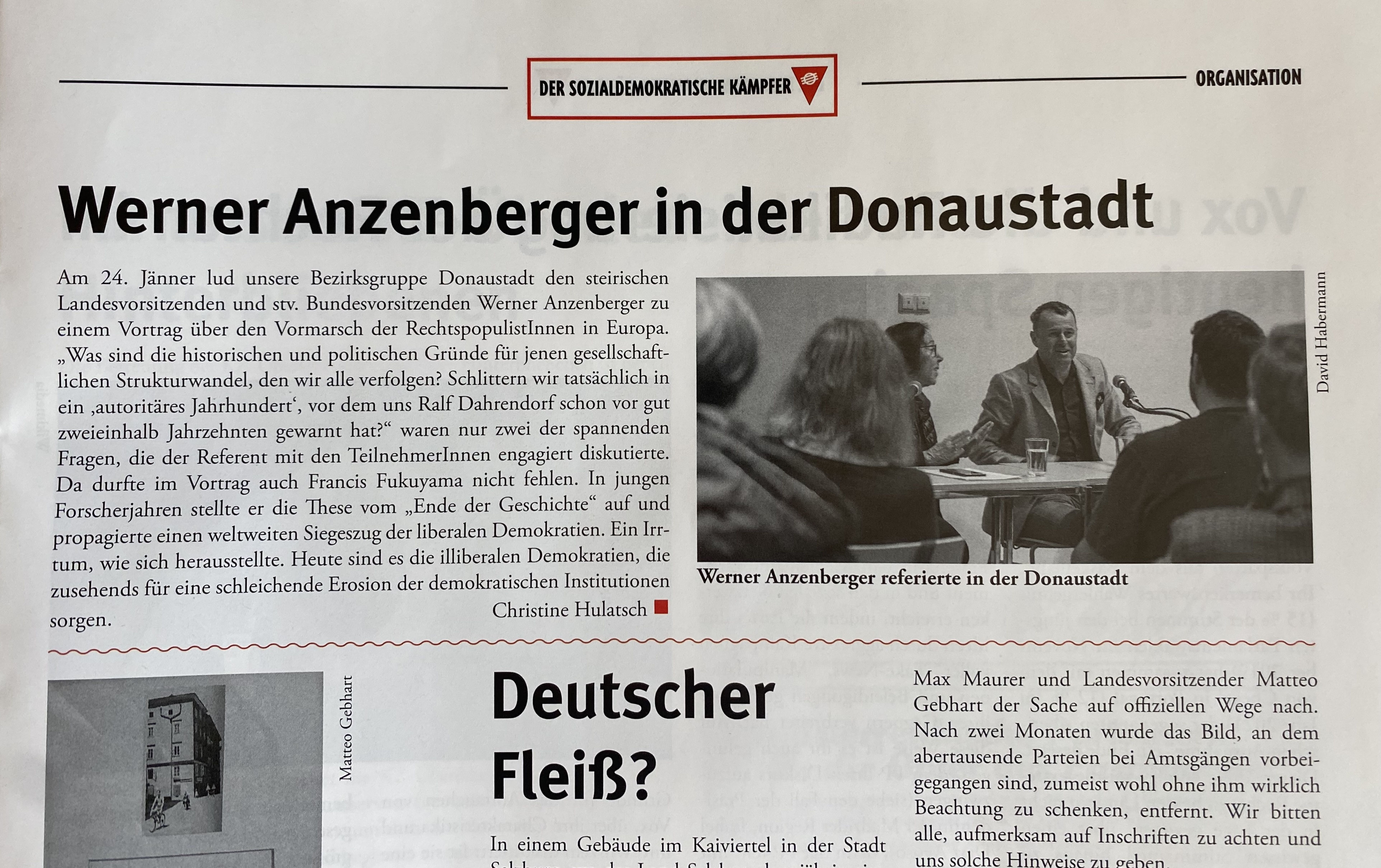 Werner Anzenberger in der Donaustadt, von Christine Hulatsch - Werner ...