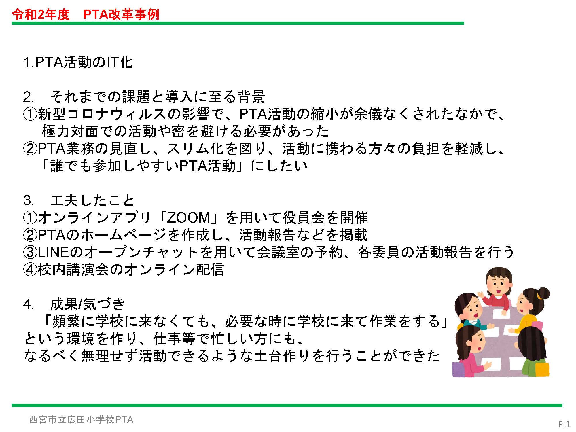 令和2年度 PTA改革事例 - hirota-pta