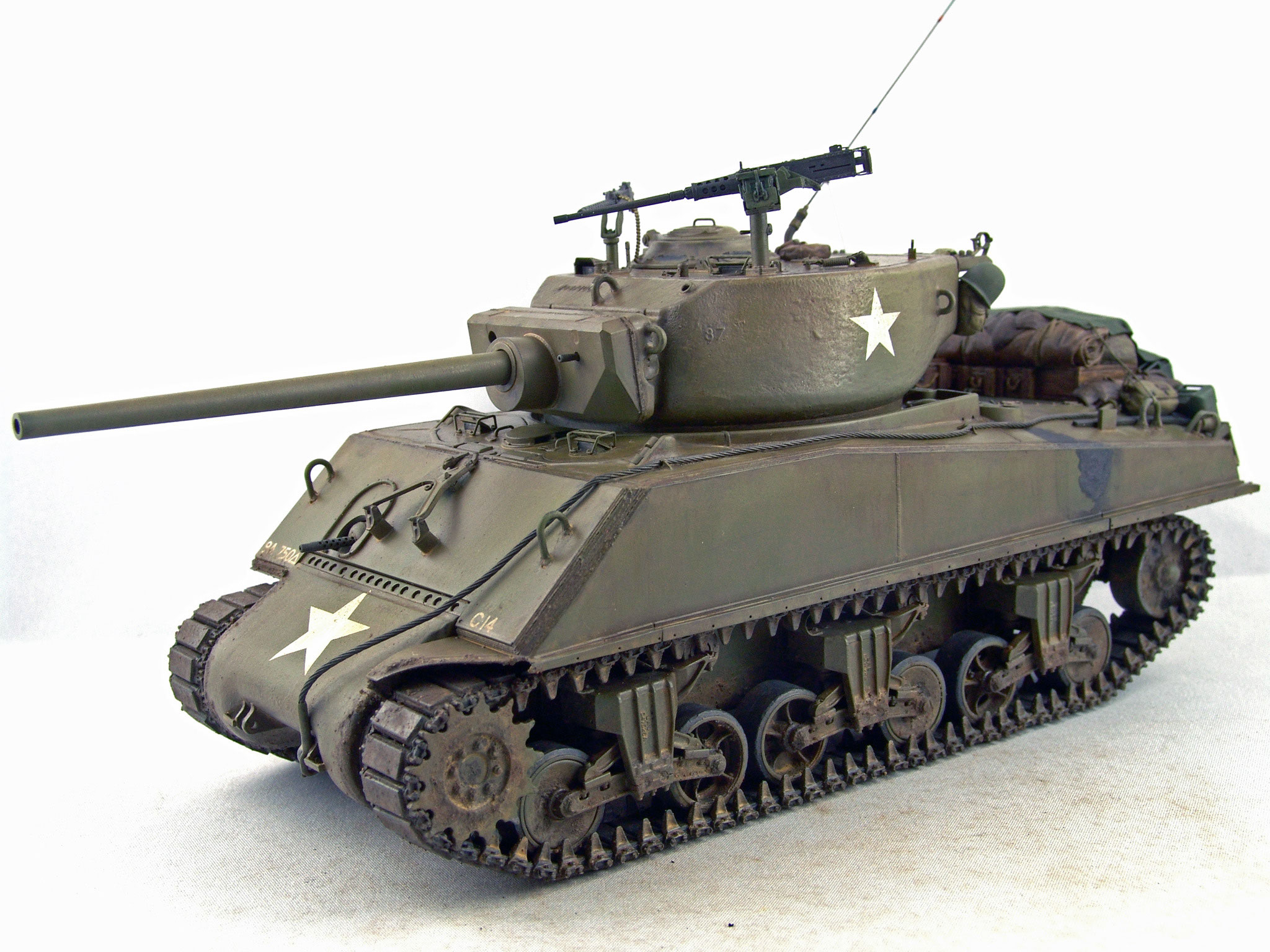 Sherman M4A3E2 Jumbo "upgunned" - daleil.de - military scale modelling