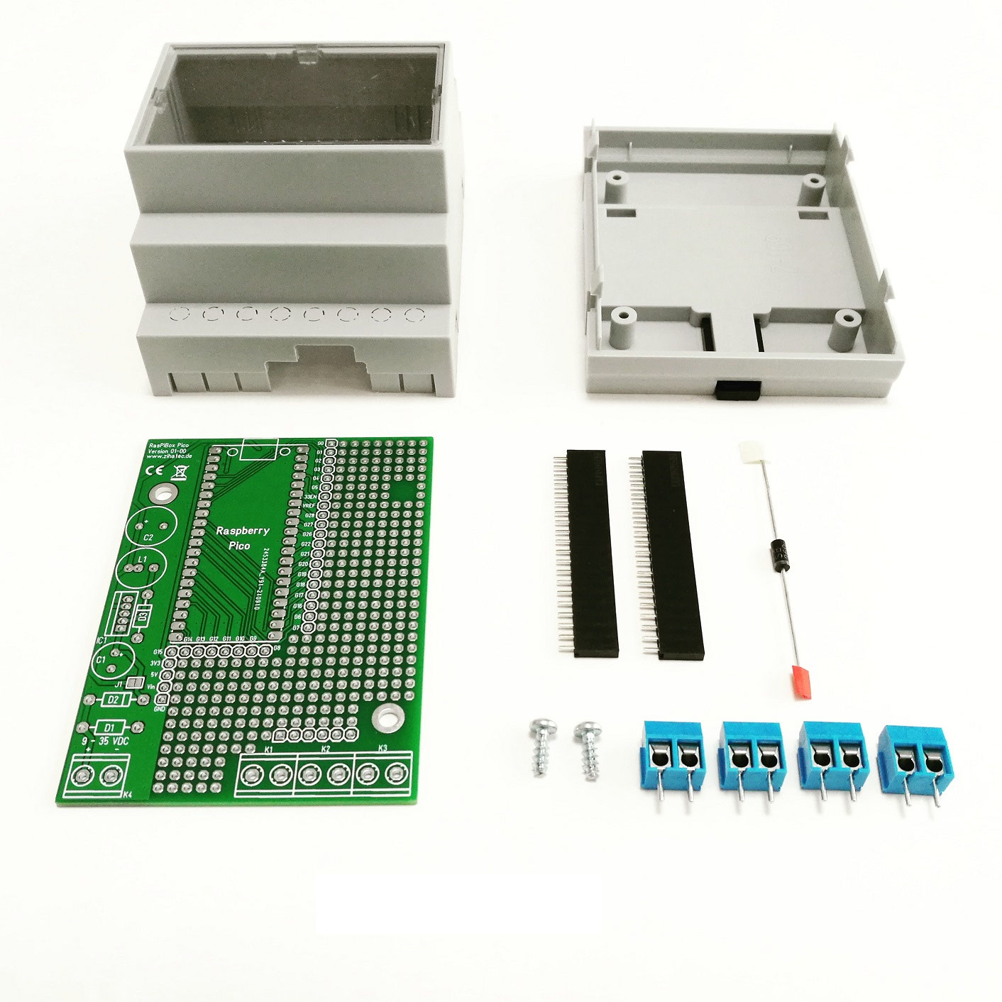 din rail enclosure set for Raspberry Pi Pico - Zihatec GmbH