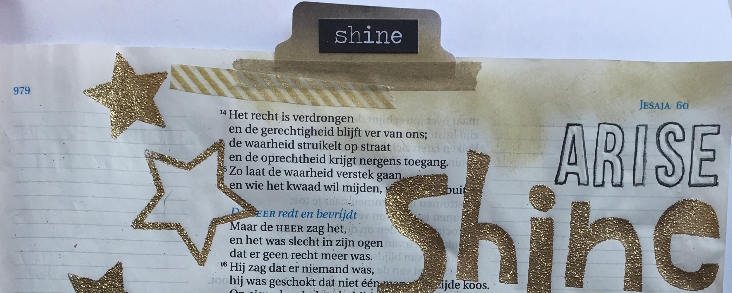 Jesaja 60 - Sta op... en SCHITTER! - De website over biblejournaling ...