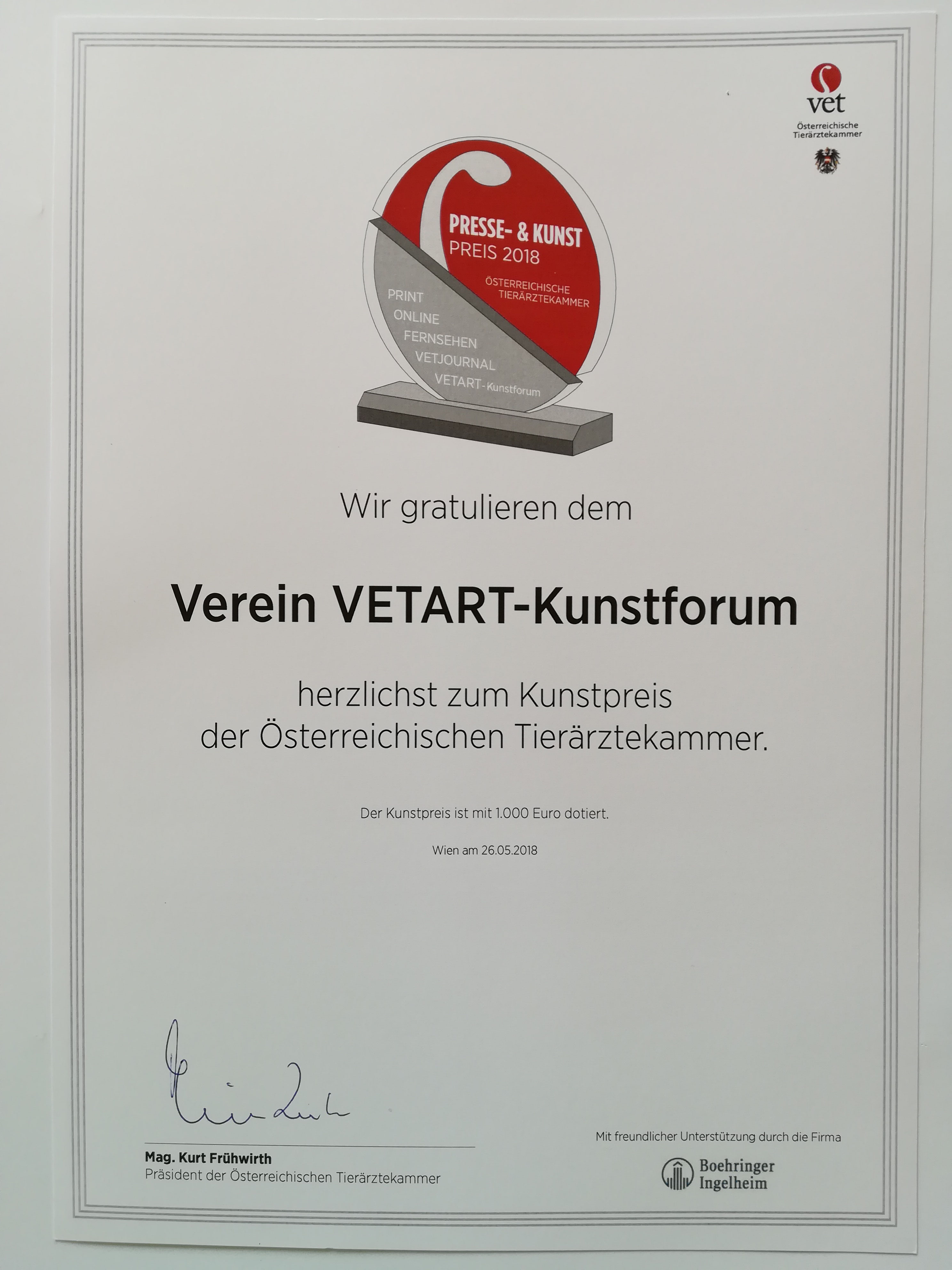 Verein - vetart-kunstforum
