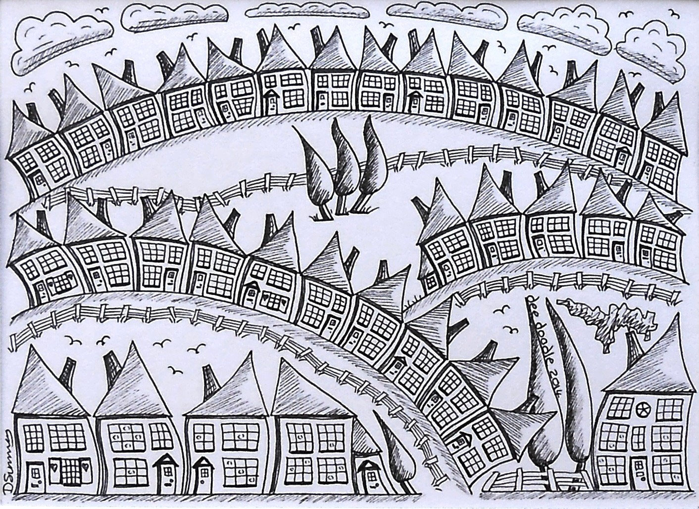 Pen & Ink Doodle Drawings - deesummers