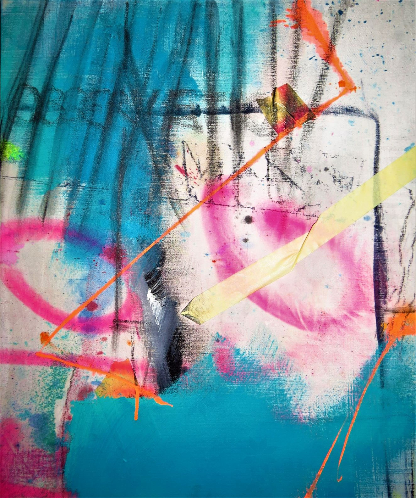 Can Do! || NoGo! | b. john | 2020 | 70x100 cm | Mixed Media auf BW ...