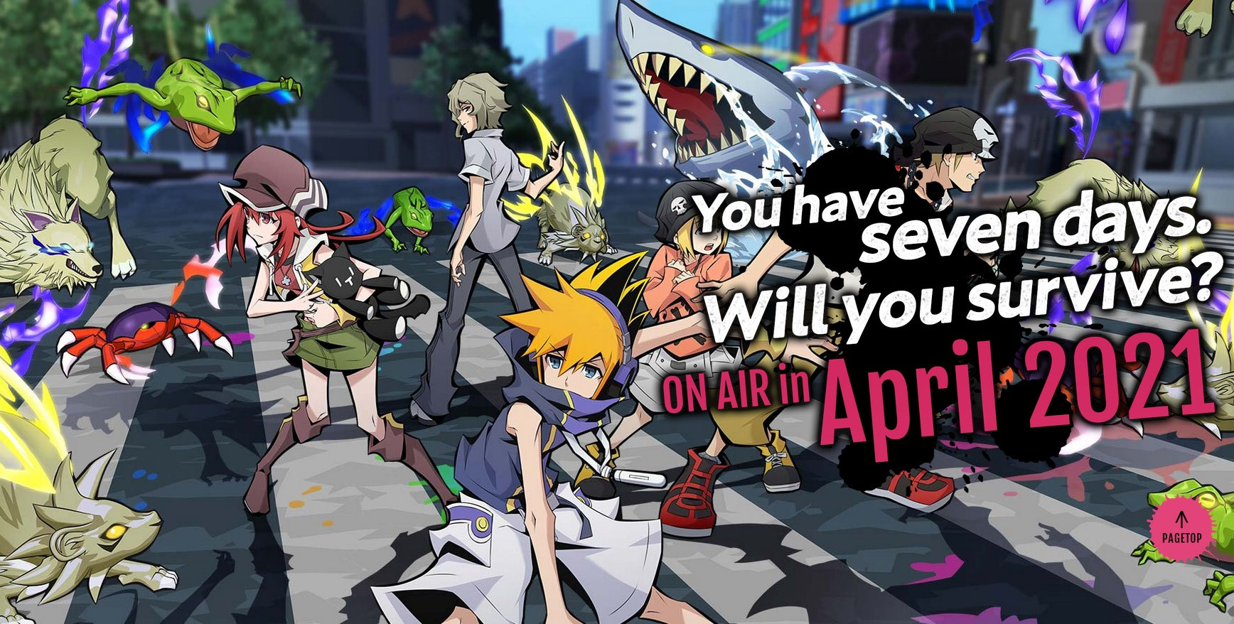 TWEWY Anime: Trailer #2, New Poster and Release Month Revealed - retwewy
