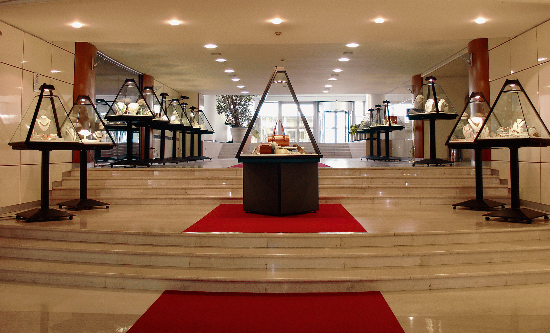 Exhibition jewelry display cases, modular jewelry display showcases ...