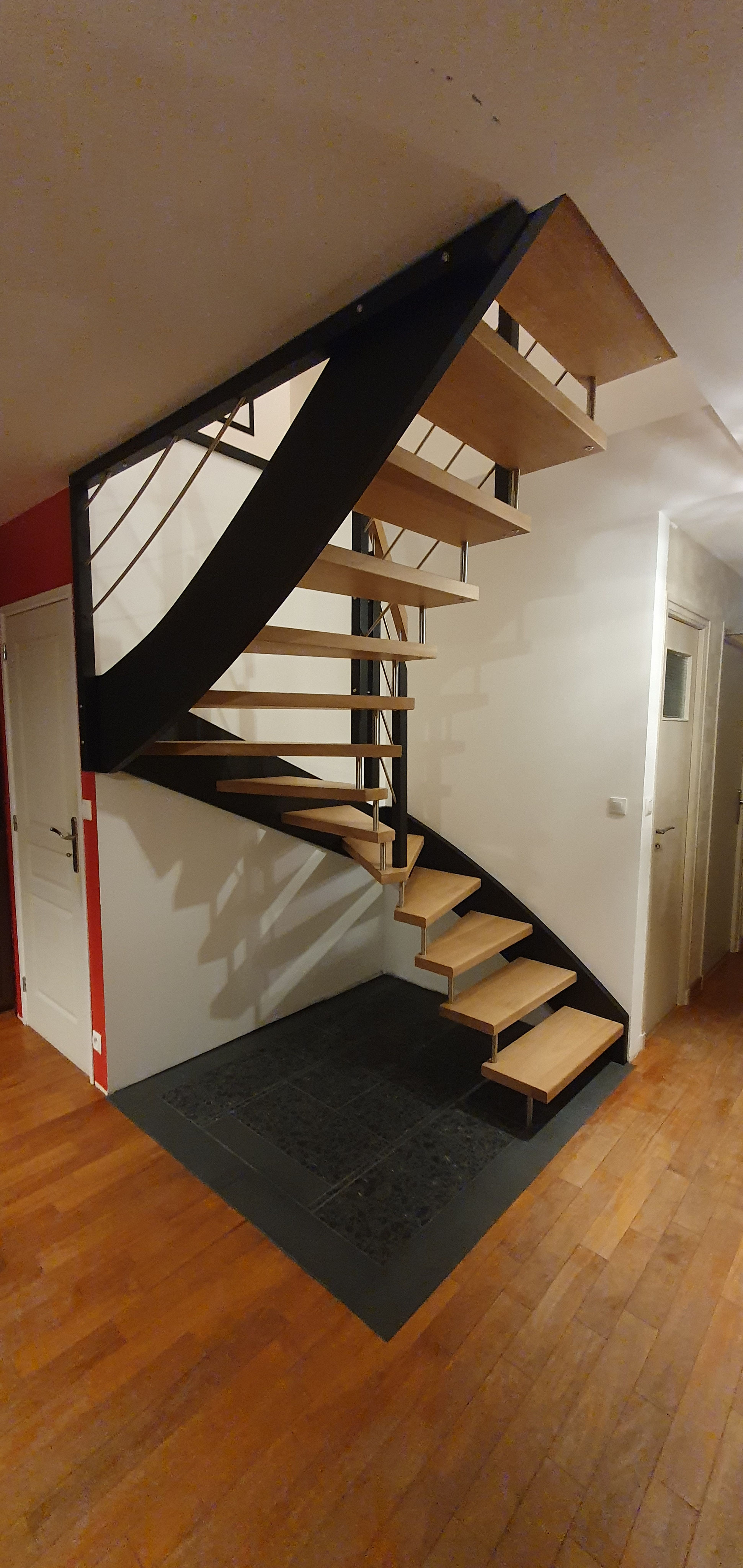 Réalisation Escalier Suspendu en U - Escaliers-prosper, spécialiste de ...