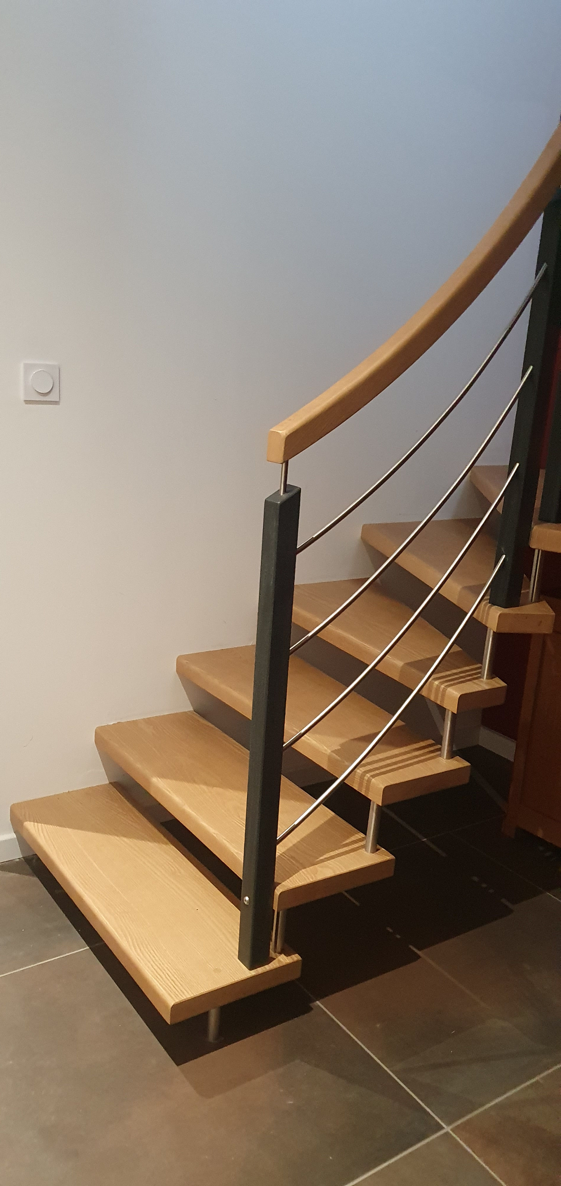 Réalisation Escalier Suspendu en U - Escaliers-prosper, spécialiste de ...