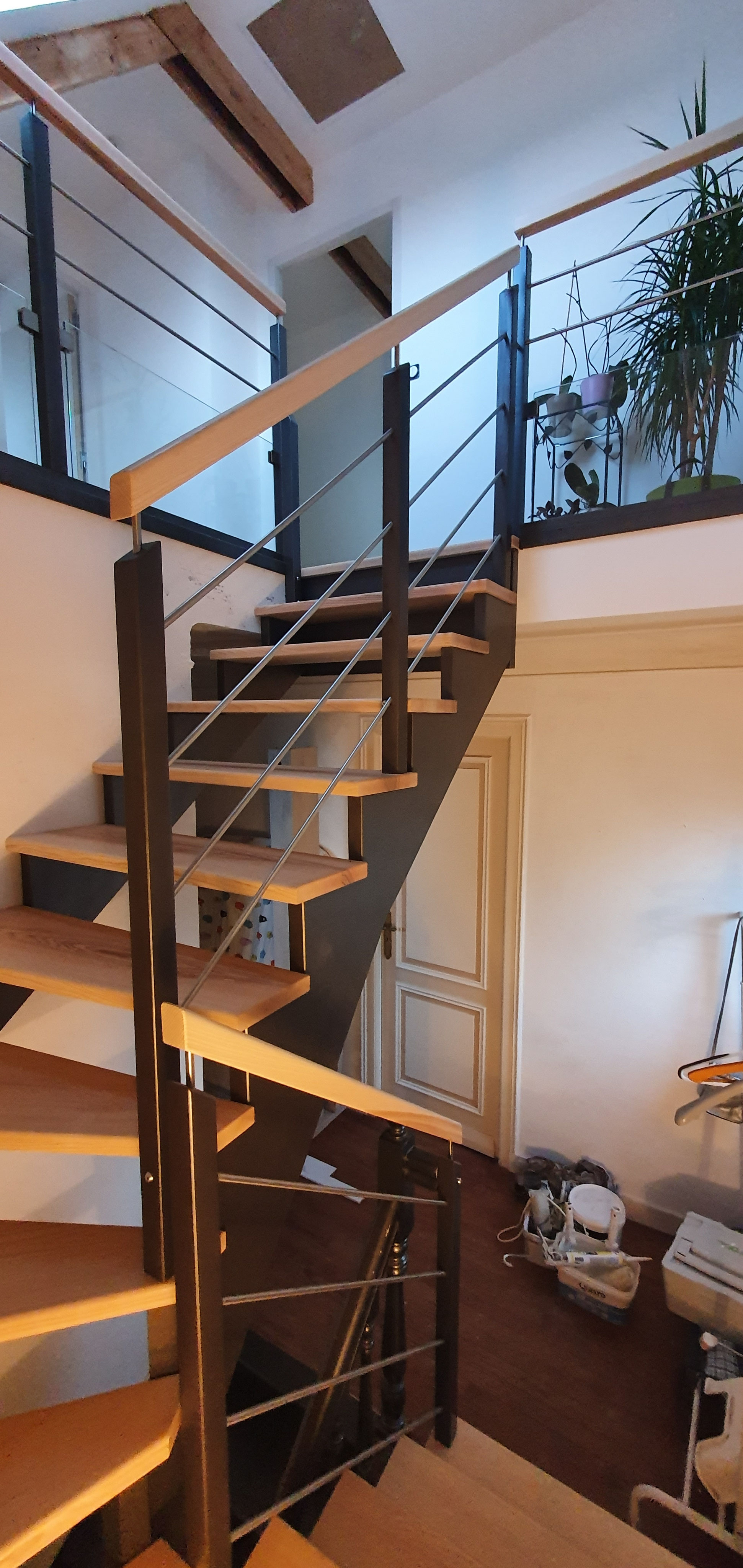 Réalisation Escalier à l'anglaise en U - Escaliers-prosper, spécialiste ...