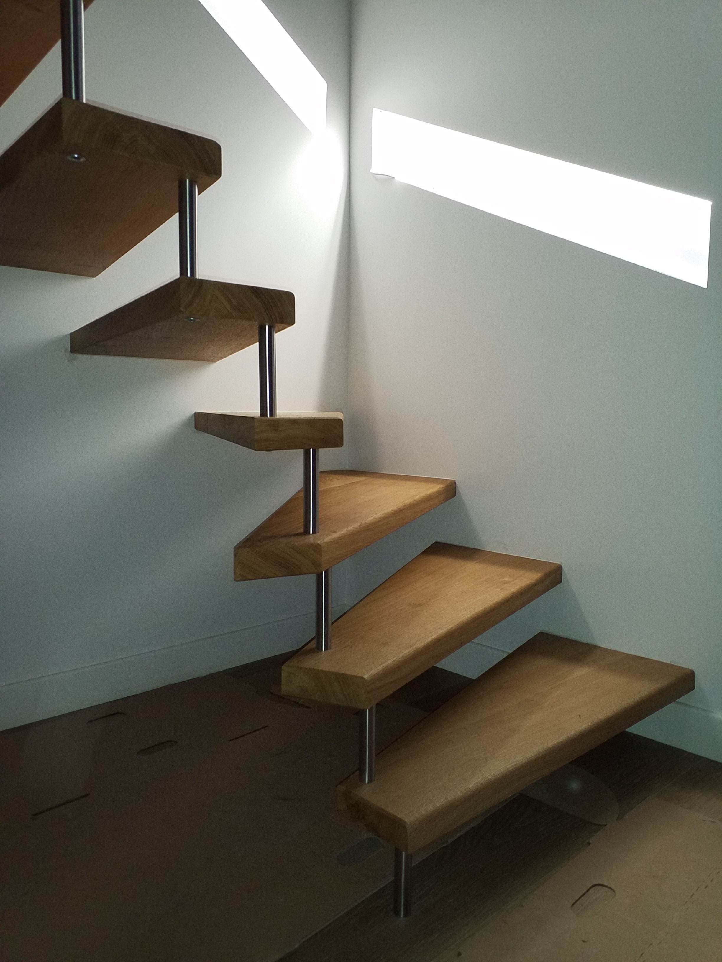 Réalisation Escalier Suspendu En U Escaliers Prosper Spécialiste De