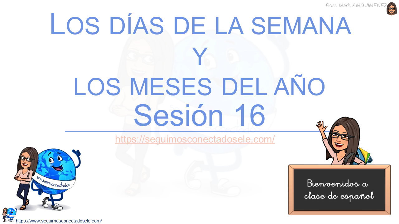 Los días de la semana y los meses del año - Página web de ...