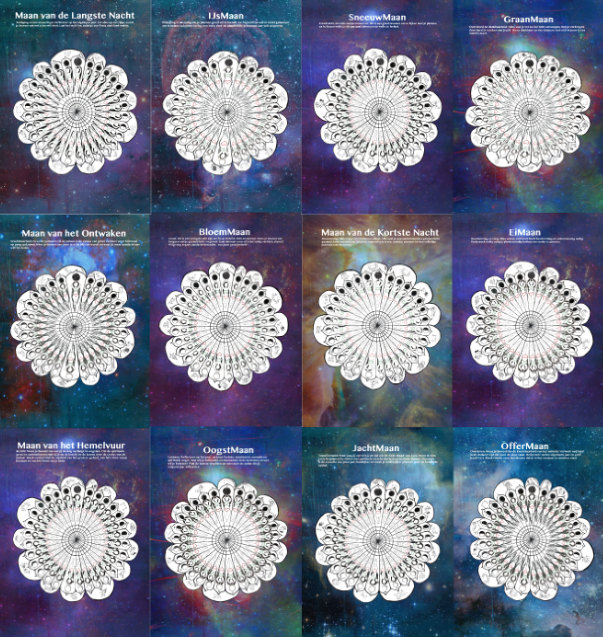 MoonSisters Maan&Cyclus Kalender - MoonSisters: Spiritual practice & tools