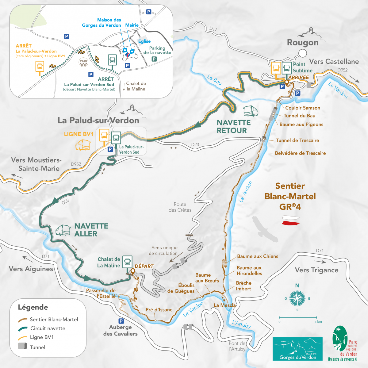 Sentier Blanc Martel Gorges du Verdon - Raft Session