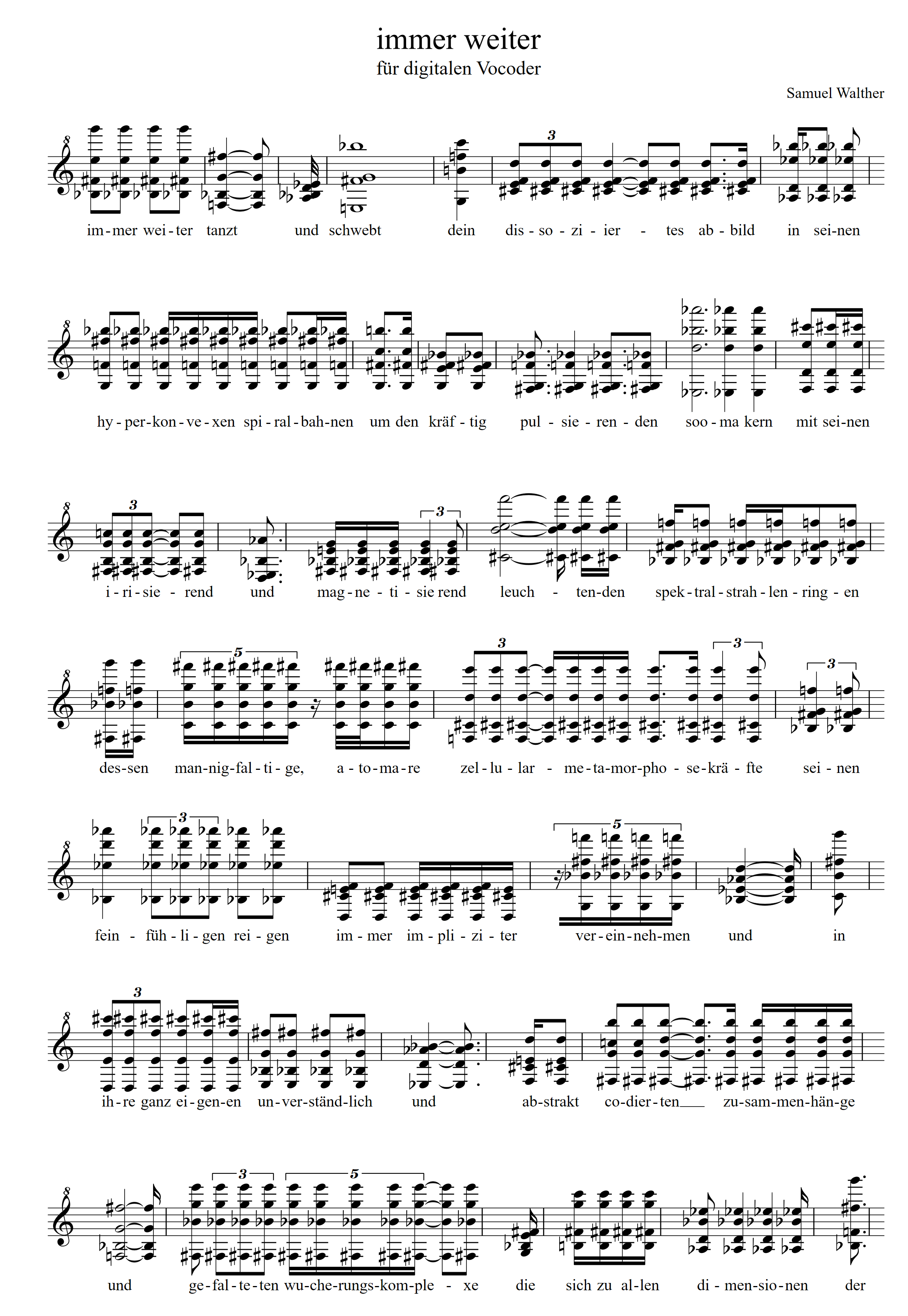 Immer weiter - Samuel-Walther