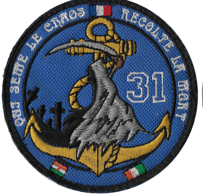 1er RIMa - écussons coins zippos des Troupes de Marine