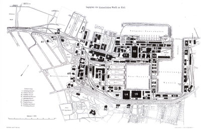 Pläne Kaiserliche Werft - Deutsche Werke Kiel