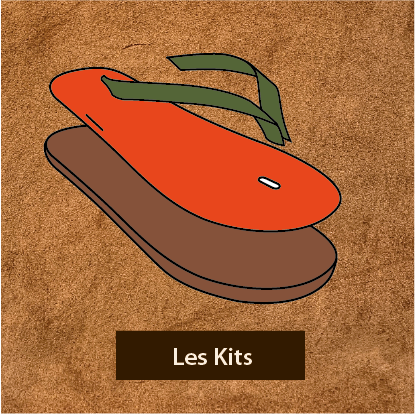 Tong cuir Made in France. - Tong Made in France