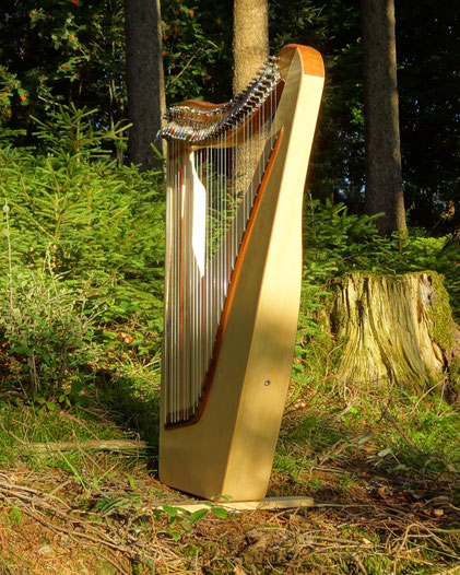 Very small and light Harp with 32 or 34 strings, Travel Harp - Small ...