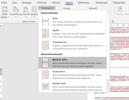 Word Trick - Seitenzahlen unterschiedlich gestalten - Digitales Chemnitz