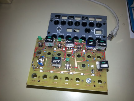 Audio Control Panel - Airbus A320 Cockpit