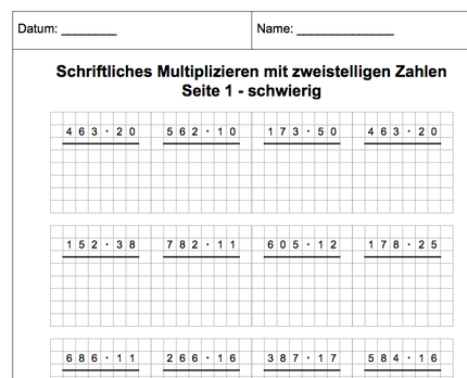 Mathematik 4. Klasse - bildungsmueckes Webseite!