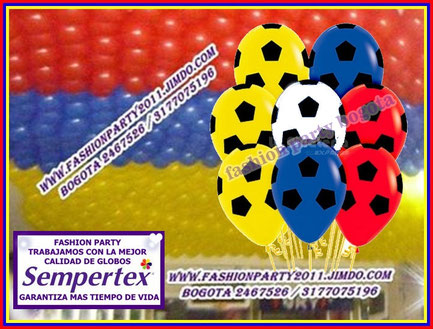 Globos Seleccion Colombia - Inflado de Globos Con Helio Domicilio ...