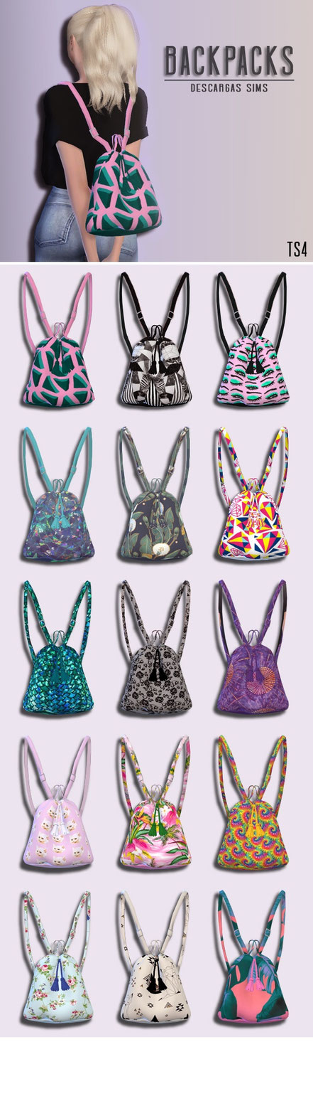 Bags/Backpacks - Página web de descargassims-ts4cc