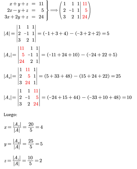 Regla de Cramer - Matemática Informática y Educación