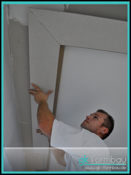 Anbau/Montage - Gipskarton Formteile für den Trockenbau / Lichtvouten