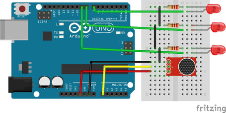 detector de sonidos usando módulo microfono arduino - la web de ingenieria
