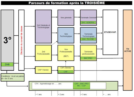 Les parcours de formation après la troisième - Orientation 3ème - Saint ...