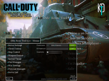 Rcon Tools - Página web de kadeteclan