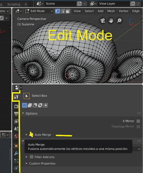Auto Merge - Página web de blender-28-soliman