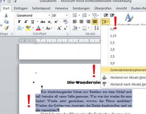 Absatzformatierung - Kathrin Brueckmann