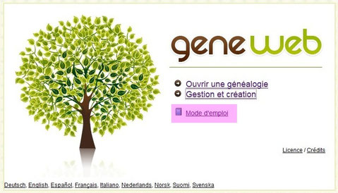 mode d'emploi de Geneweb - Site de orangegeneweb